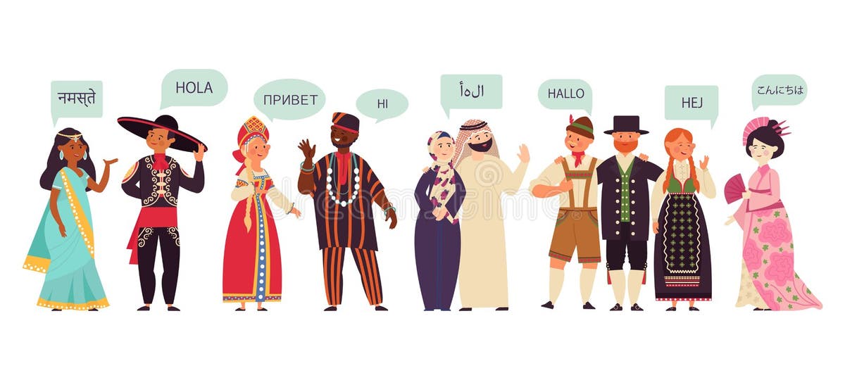 Multilingual Characters Stock Illustrations – 311 Multilingual ...