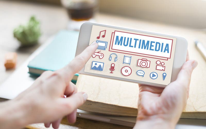 Multimedia Animation Computer Graphics Digital Concept Stock Image ...