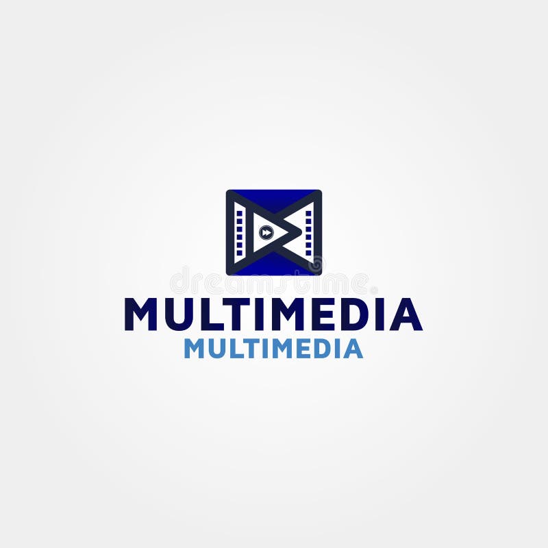 Multimedia Audio Video Logo Design Template Inspiration. Stock Vector ...