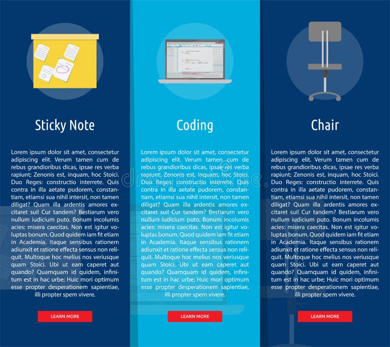 Multimedia Banner Design stock illustration. Illustration of flat ...