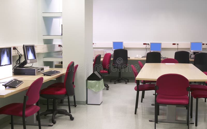 Multimedia classroom stock image. Image of monitor, classroom - 37608999