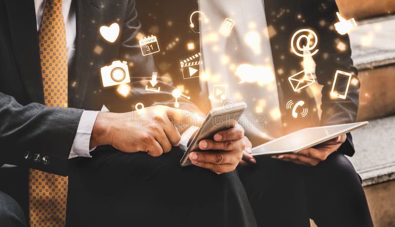 Multimedia and Computer Applications Concept Stock Image - Image of ...