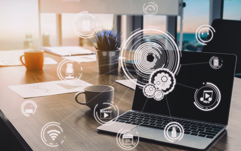 Multimedia and Computer Applications Concept Stock Image - Image of ...