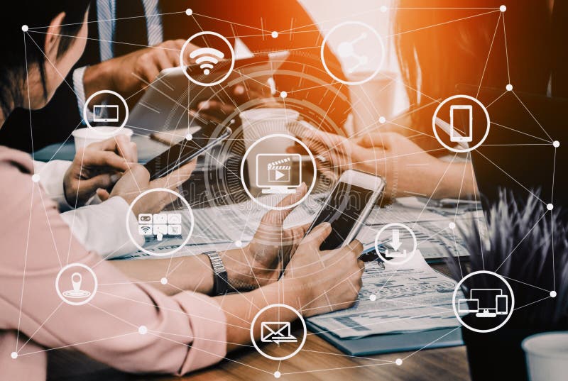 Multimedia and Computer Applications Concept Stock Image - Image of ...