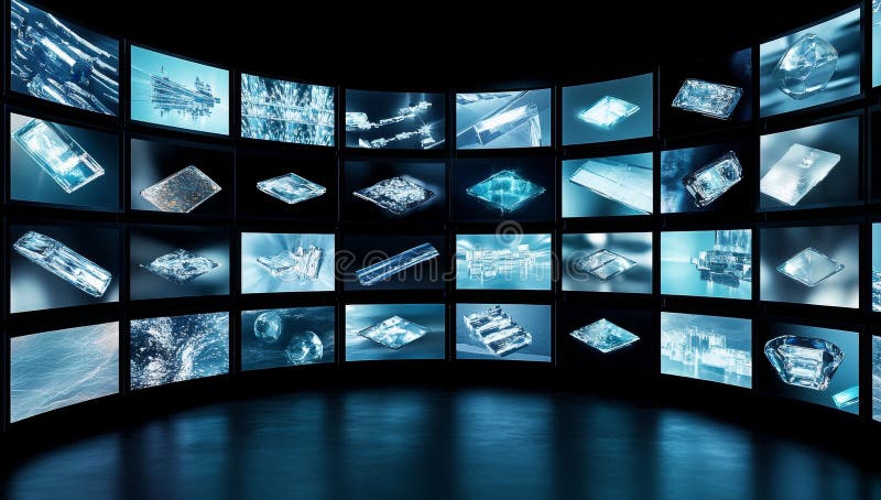 A Multimedia Content Display on a Wall of Video Screens, Providing ...