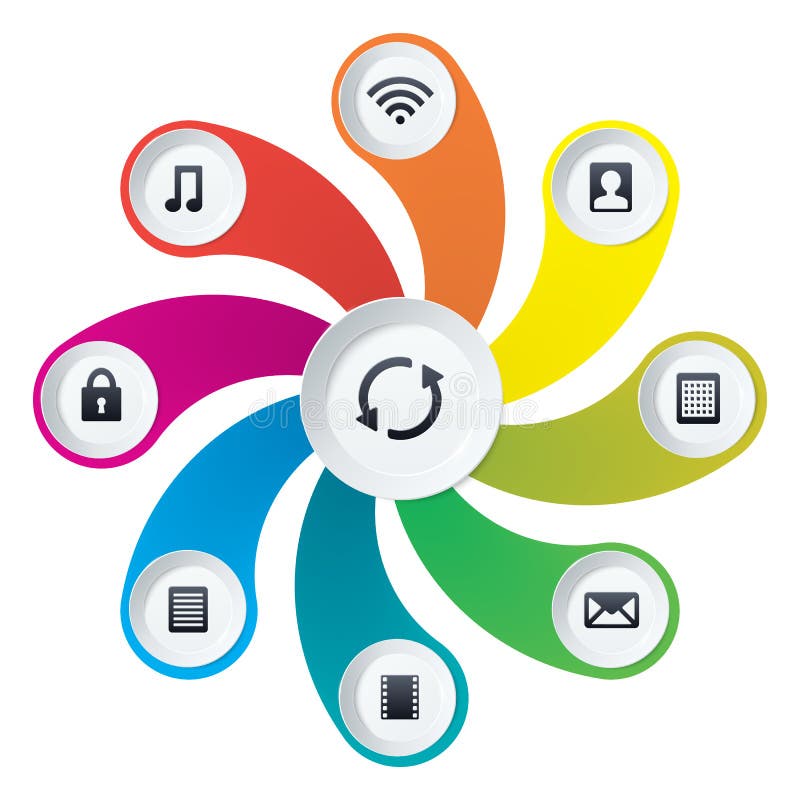 Multimedia Design Elements stock illustration. Illustration of ...