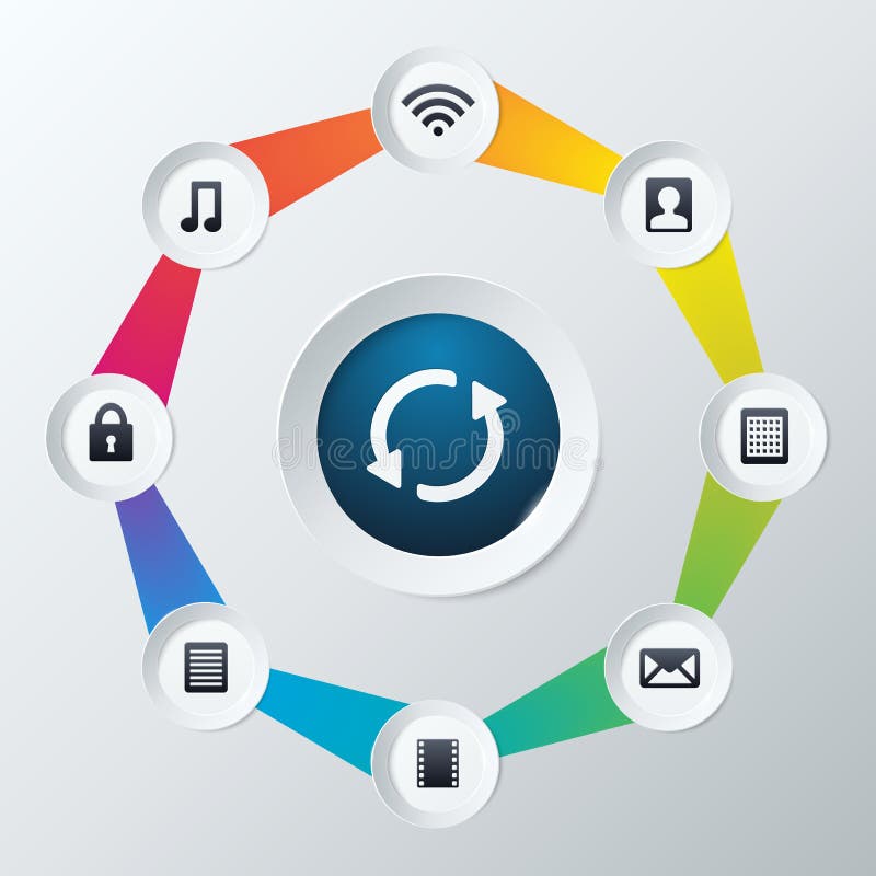 Multimedia Design Elements stock vector. Illustration of arrow - 32876072