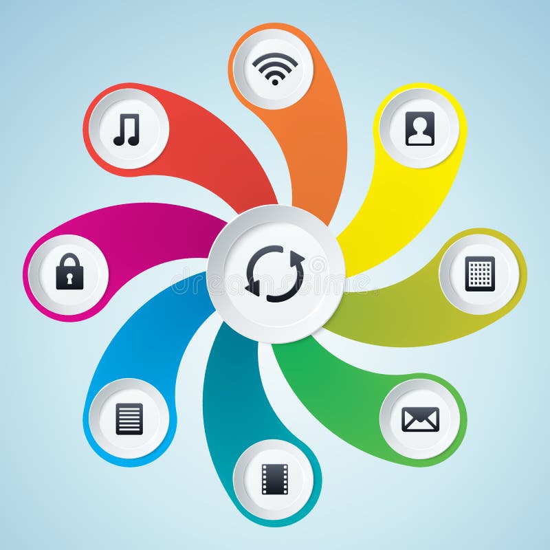 Multimedia Design Elements stock vector. Illustration of green - 32876087