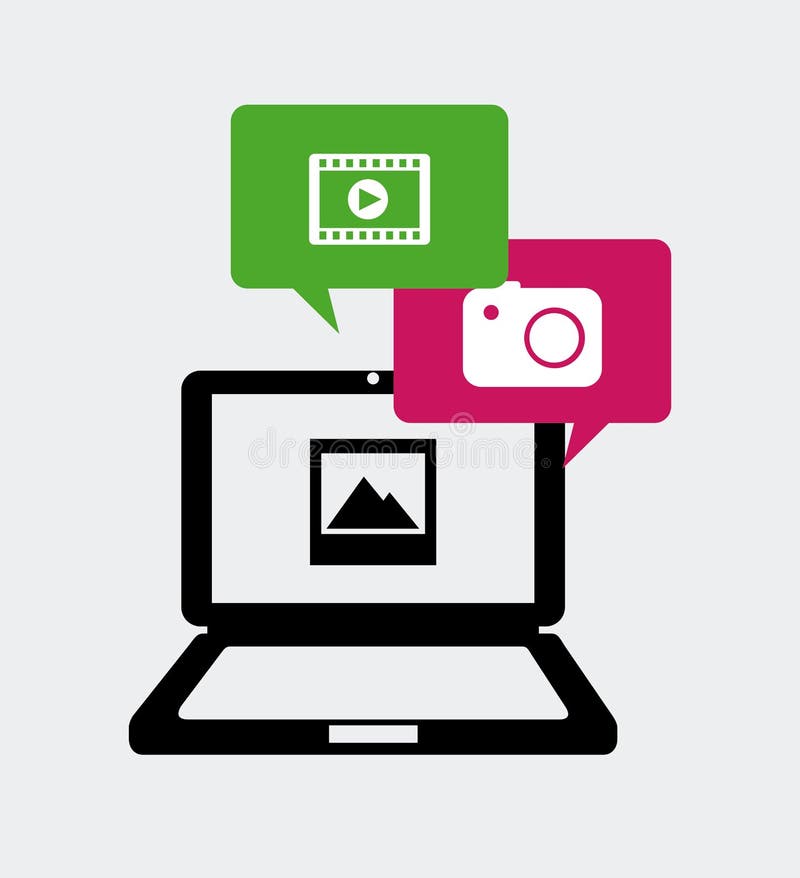 Multimedia design stock vector. Illustration of social - 44930110