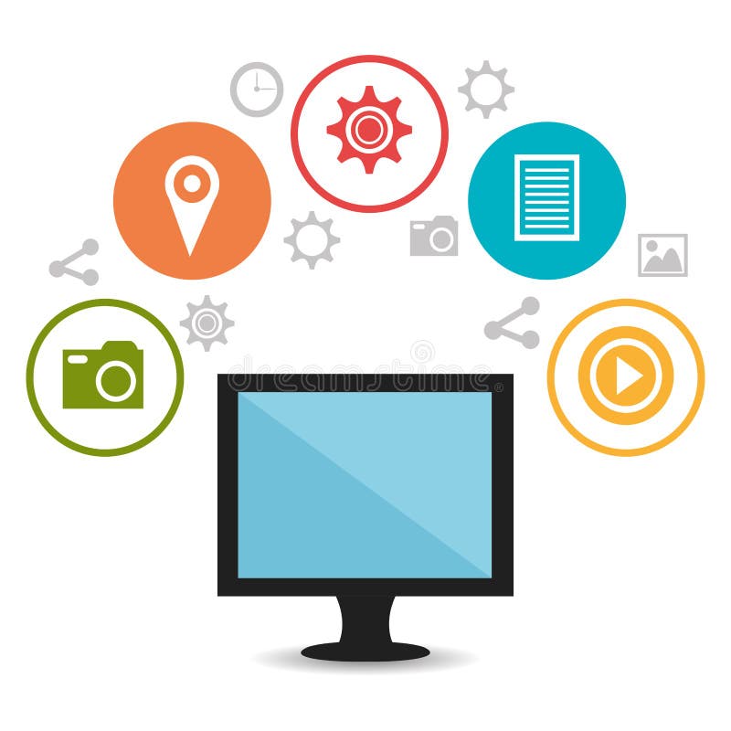 Multimedia design stock vector. Illustration of creative - 44929899