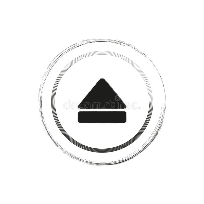 Multimedia Eject Icon. Vector Illustration. EPS 10 Stock Vector ...
