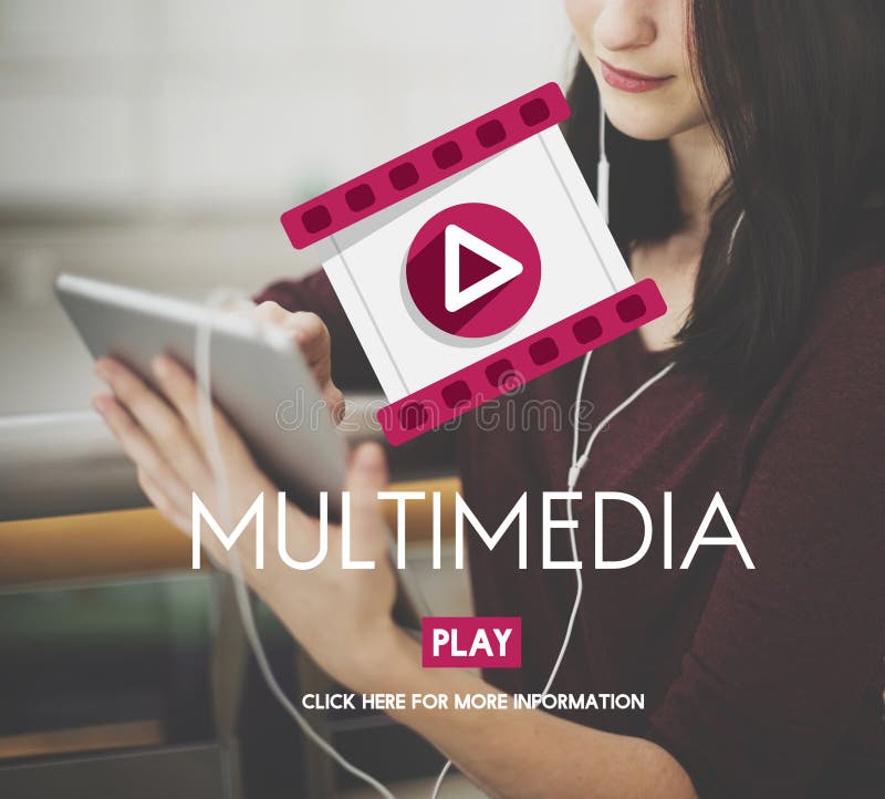 Multimedia Entertainment Media Digital Concept Stock Photo - Image of ...
