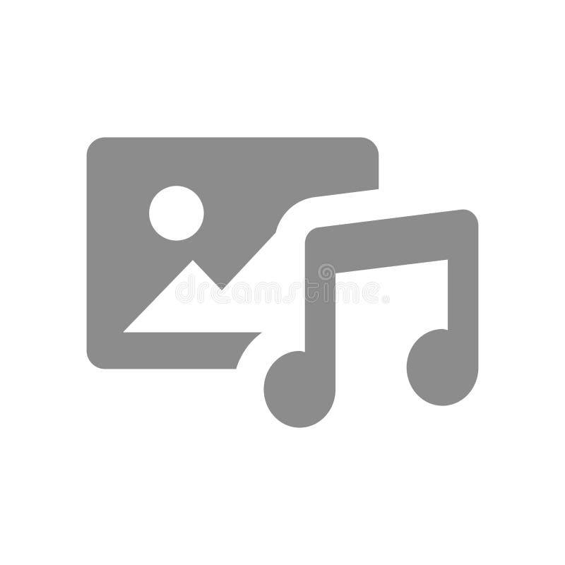 Multimedia File Vector Icon Stock Vector - Illustration of frame ...