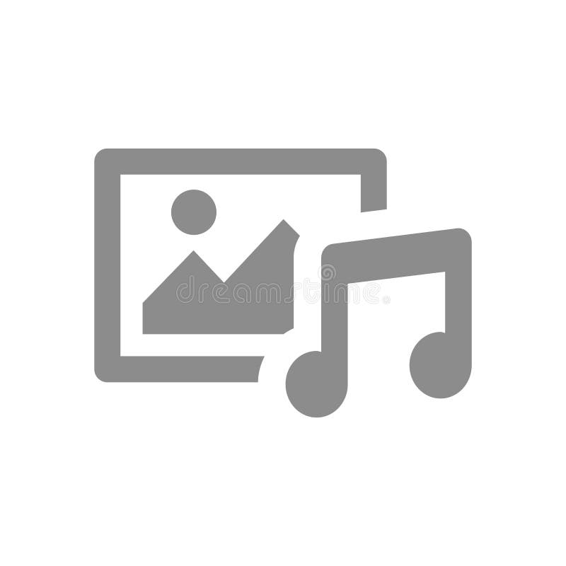 Multimedia File Vector Icon Stock Vector - Illustration of file, frame ...