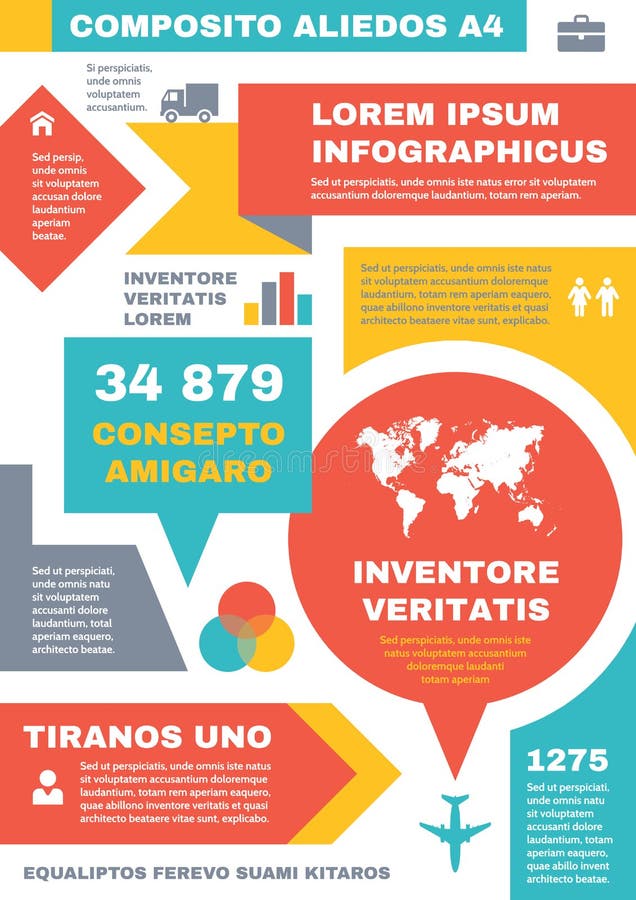 Multimedia Infographic Concept - Abstract Vector Business Scheme with ...
