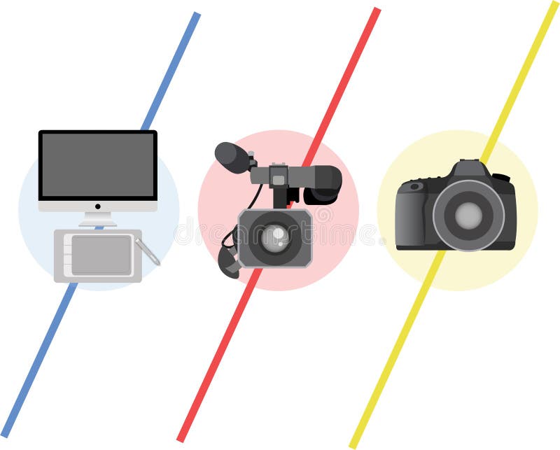 Multimedia logo stock vector. Illustration of movie, digital - 36752939