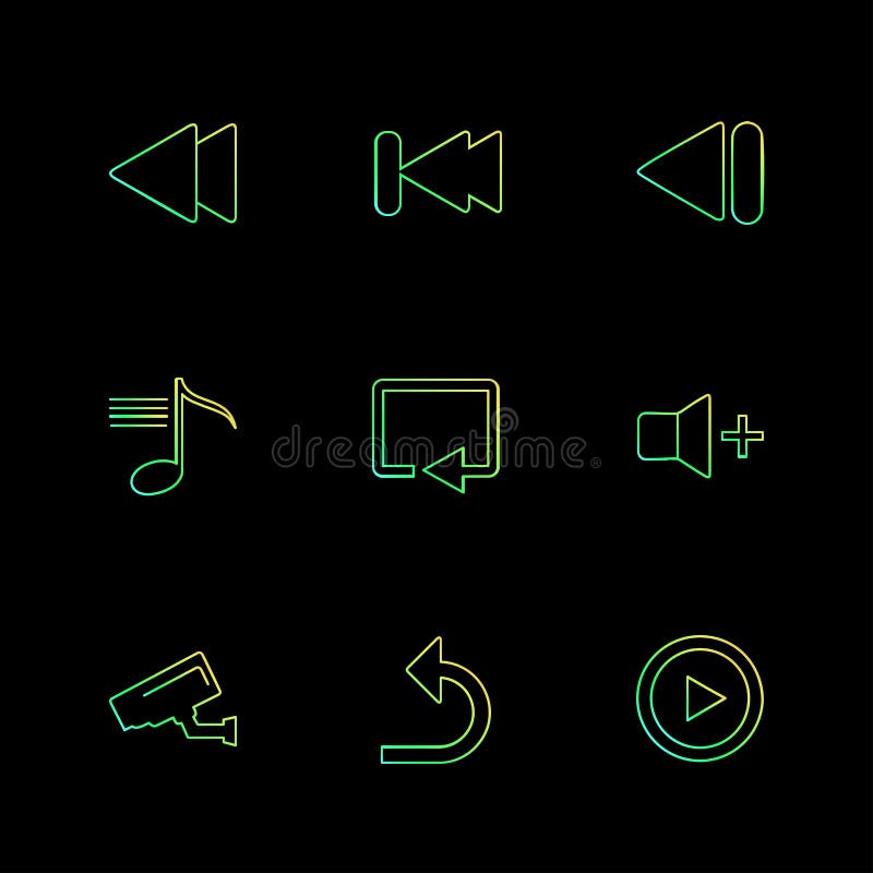 Multimedia , Play, Pause , Volume , Sound , Microphone , Eps Ic Stock ...