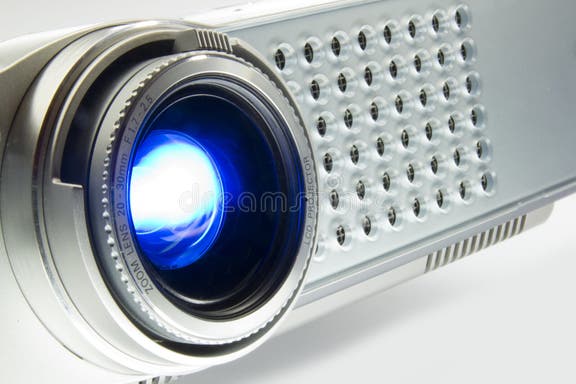 Multimedia projector stock photo. Image of macro, class - 18267792