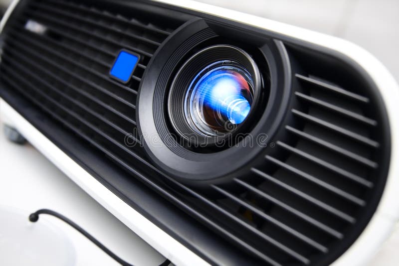 Multimedia Projector Closeup. Stock Photo - Image of light ...