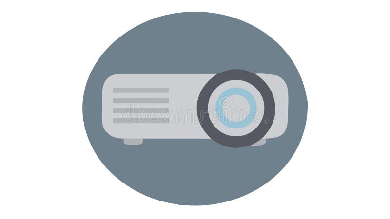 Multimedia Projector Icon for Presentations or Movies , Vector Design ...
