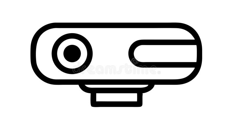 Multimedia Projector Icon for Presentations and Visual Display, Vector ...