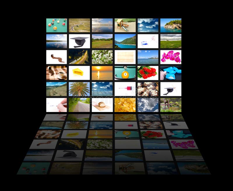 Media content stock photo. Image of monitor, variety - 15155230