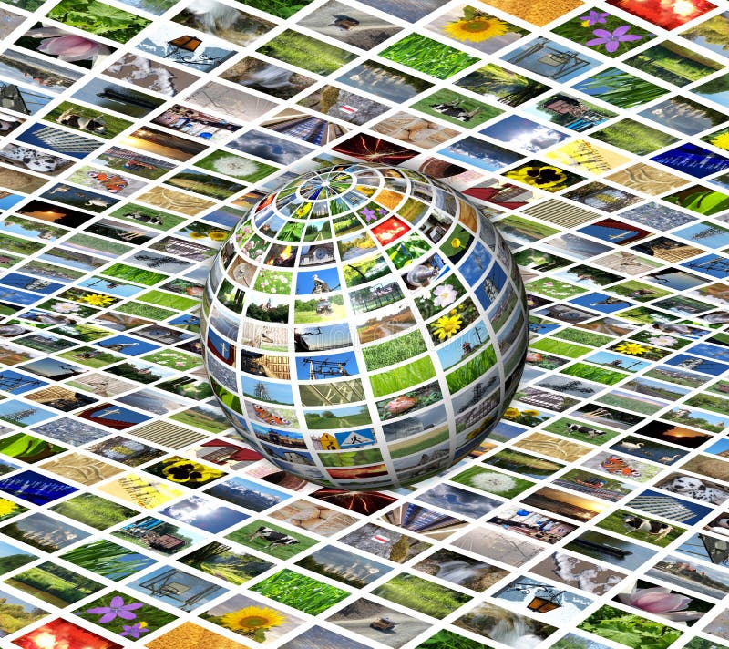 Multimedia sphere stock illustration. Illustration of sphere - 11741720