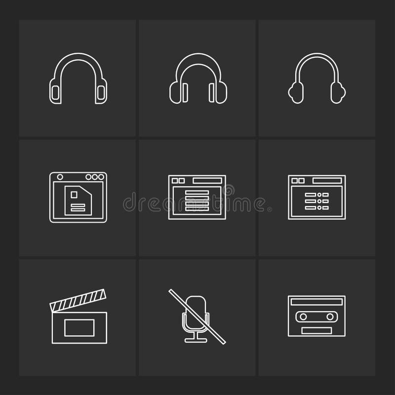 Multimedia , User Interface , Camera , Technology , Eps Icons Se Stock ...