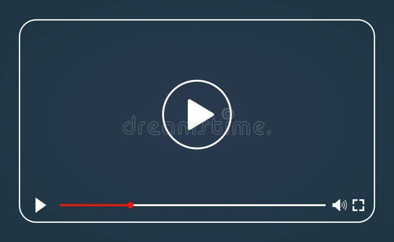 Video Play Button Overlay Stock Illustrations – 779 Video Play Button ...