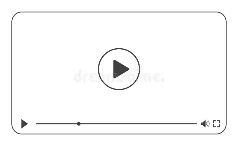 Video Play Button Overlay Stock Illustrations – 757 Video Play Button ...