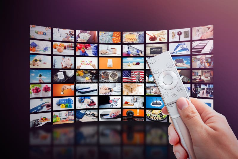 Multimedia Video Streaming Concept Stock Image - Image of communication ...