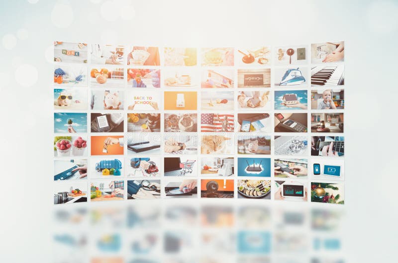 Multimedia Video Streaming Web Banner Background Stock Image - Image of ...