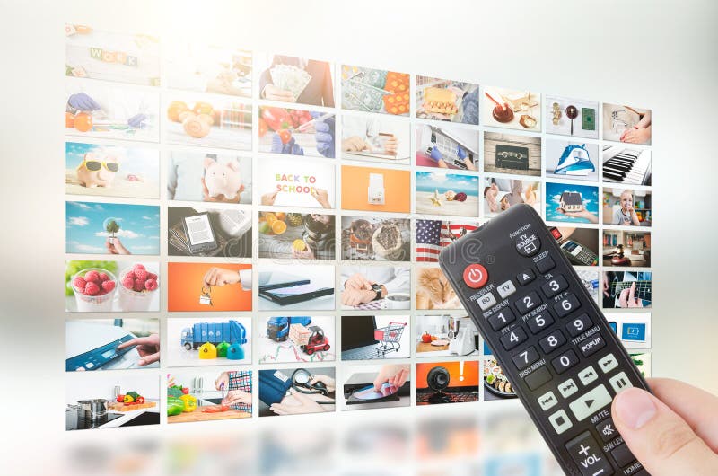 Fernsehsendungsmultimediabereich-Zusammenfassungszusammensetzung ...