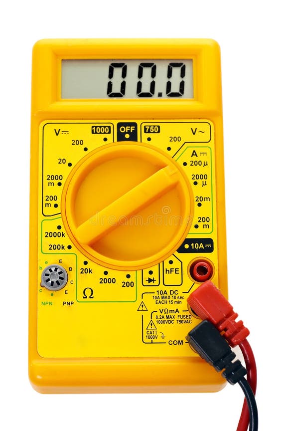 Multimeter stock photo. Image of ampere, potential, meter - 18626068