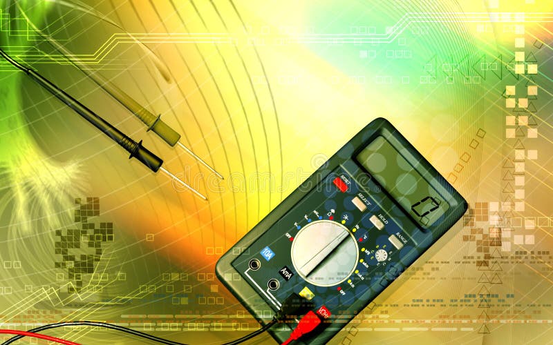 Multimeter stock illustration. Illustration of dial, reading - 7041287