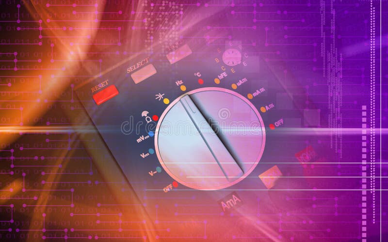 Multimeter stock illustration. Illustration of multimeter - 7282271