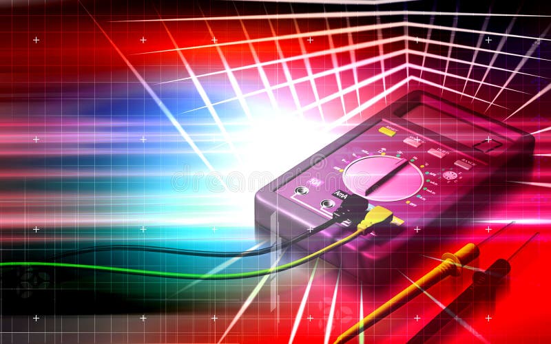Multimeter stock illustration. Illustration of electricity - 7948558