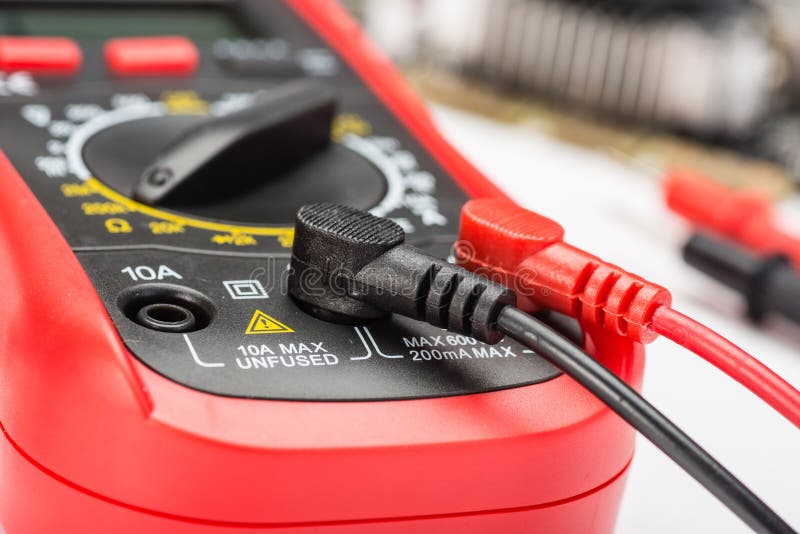 Multimeter stock photo. Image of precision, measure, probe - 51775256