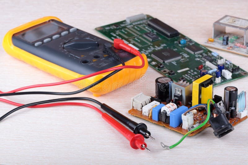 Multimeter stock photo. Image of examining, multimeter - 210695742