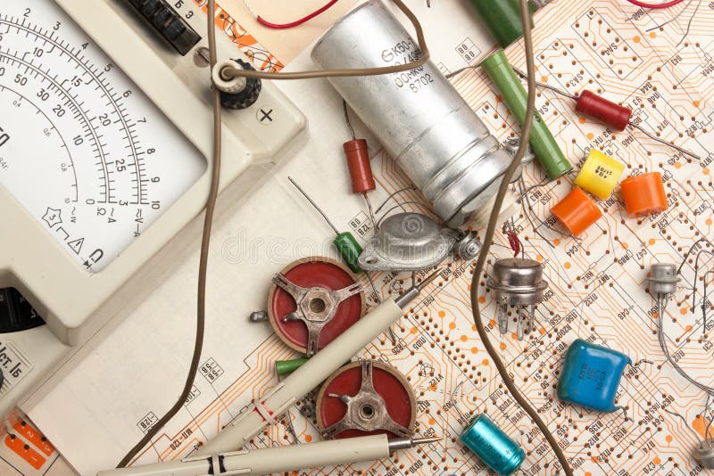 Old multimeter stock image. Image of project, pattern - 31049217
