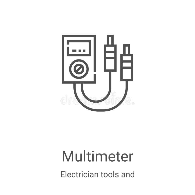 Multimeter Icon Vector from Electrician Tools and Elements Collection ...