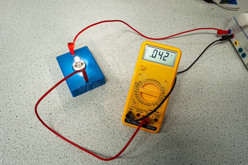 Multimeter for Measurement of an Electric Current Stock Image - Image ...