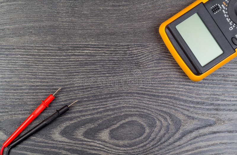 Multimeter on office stock photo. Image of repair, electrician - 68089144