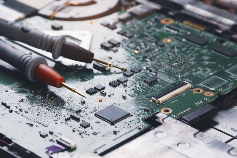 Multimeter Probe Placed Motherboard Stock Photos - Free & Royalty-Free ...