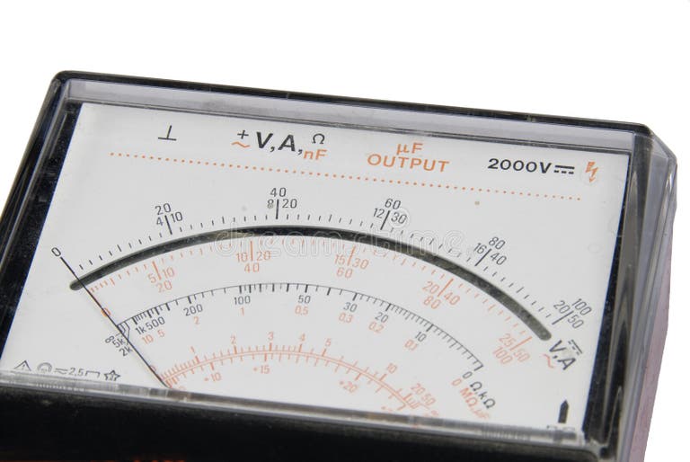 Multimeter scale stock photo. Image of technology, electric - 5269964