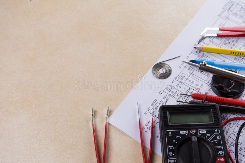 Multimeter, Soldering Tool and Hand Tools for Electronics Assembly ...