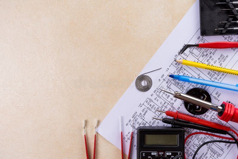 Multimeter, Soldering Tool and Hand Tools for Electronics Assembly ...