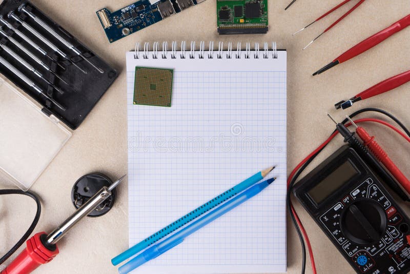 Multimeter, Soldering Tool and Hand Tools for Electronics Assembly ...