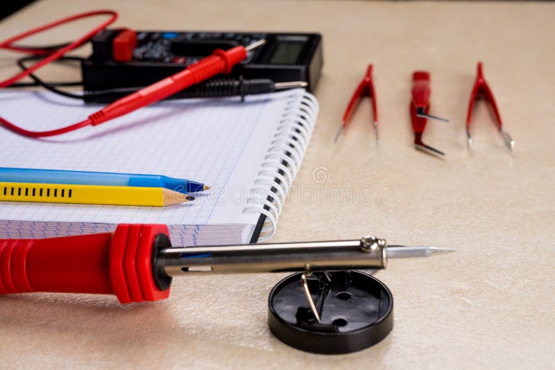 Multimeter, Soldering Tool and Hand Tools for Electronics Assembly ...