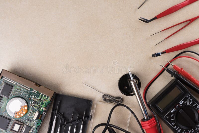 Multimeter, Soldering Tool and Hand Tools for Electronics Assembly ...